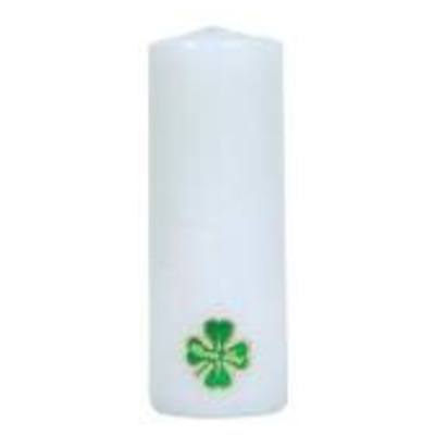Clover Leaf White Pillar Candle 5 x 8cm | Smart Price Specials | PnP Home